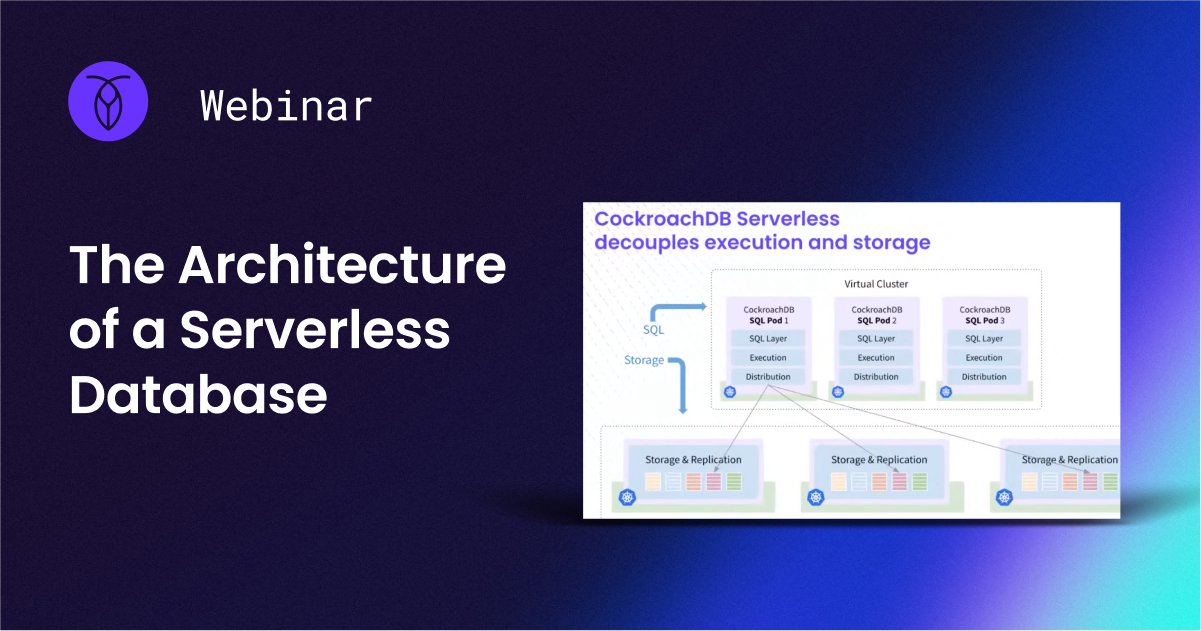 The Architecture of a Serverless Database