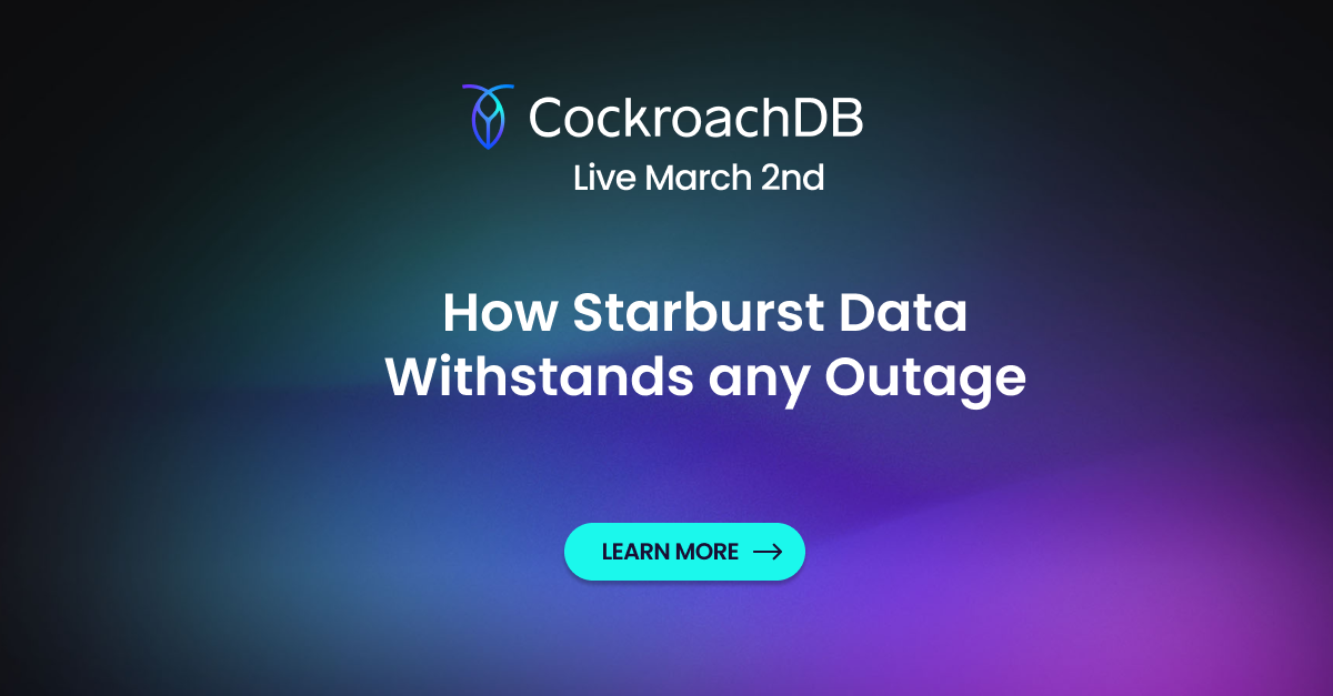 How Starburst Data withstands any outage with a multi-region ...